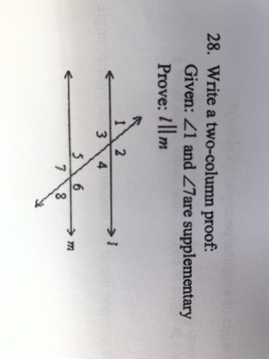 Solved 28. Write a two-column proof: Given: 21 and 7are | Chegg.com