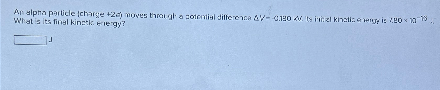 Solved An alpha particle (charge +2e ) ﻿moves through a | Chegg.com