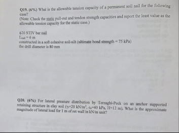 Solved Q19. ﻿What is the allowable tension capacity of a | Chegg.com