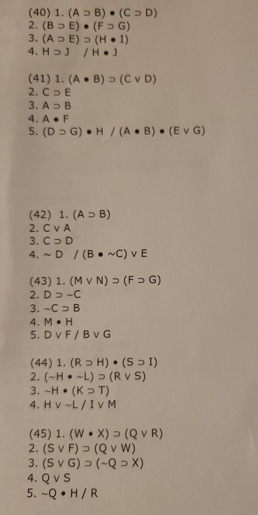 Solved 8 Rules of Implication Homework Exercise 3 This | Chegg.com