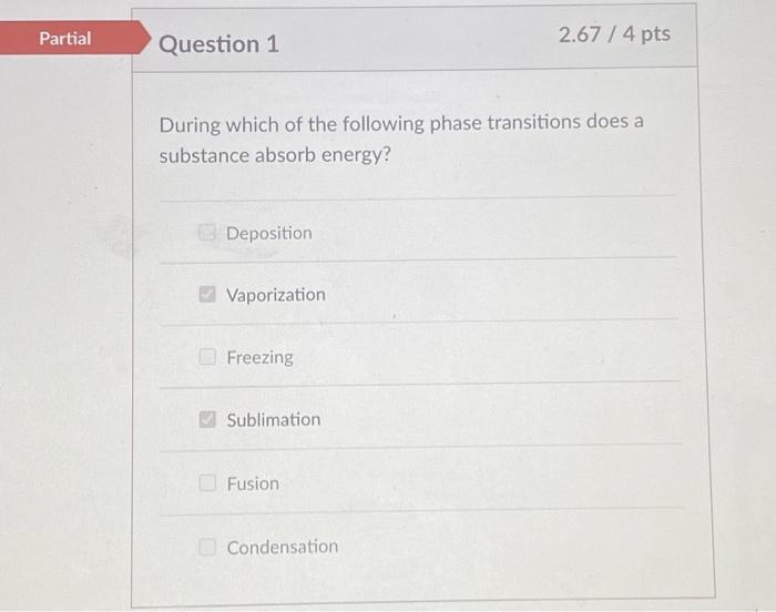 Solved During which of the following phase transitions does | Chegg.com