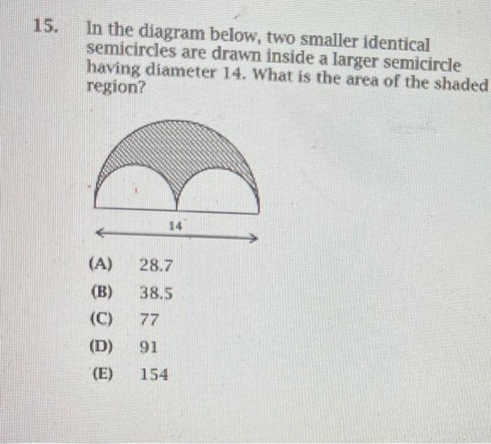 [Solved]: In the diagram below, two smaller identical semic