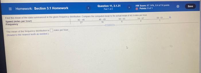 Solved Question 11 3 1 31 Part 1 Of 2 3 Homework Section