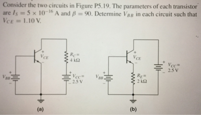 Solved Consider the two circuits in Figure P5.19. The | Chegg.com