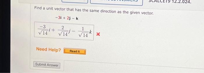 Solved Find A Vector A With Representation Given By The