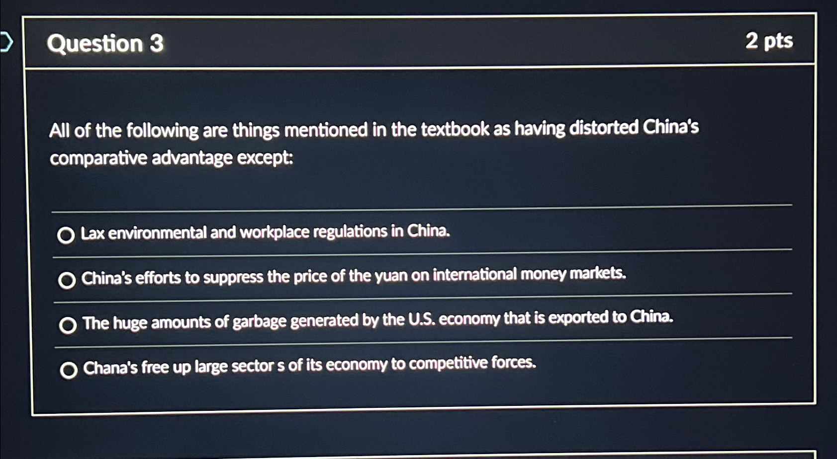 Solved Question 32 ﻿ptsAll of the following are things | Chegg.com