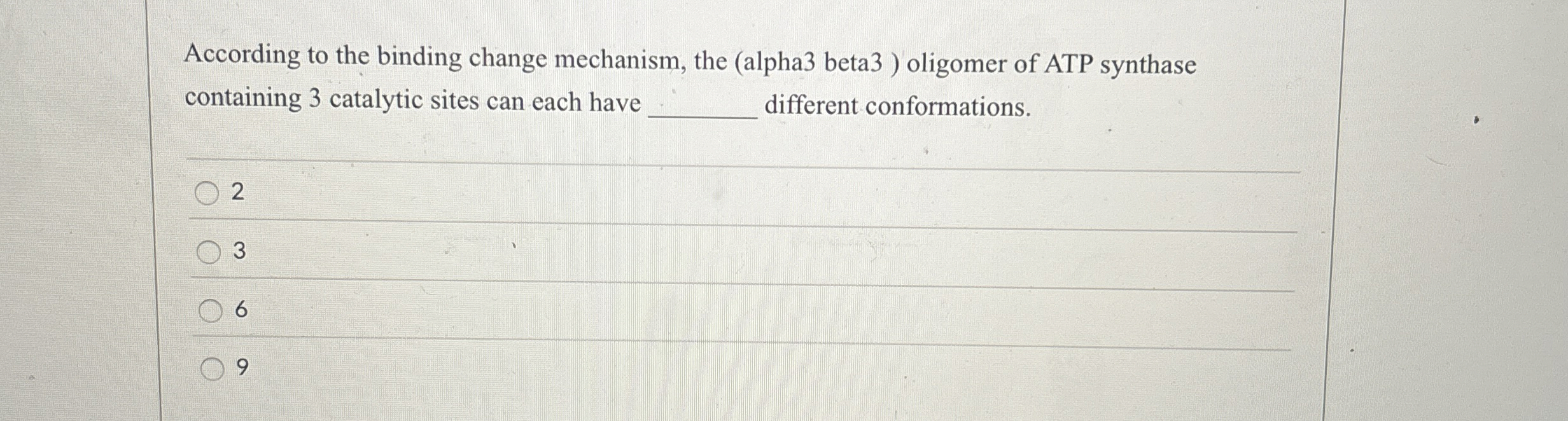 Solved According to the binding change mechanism, the | Chegg.com