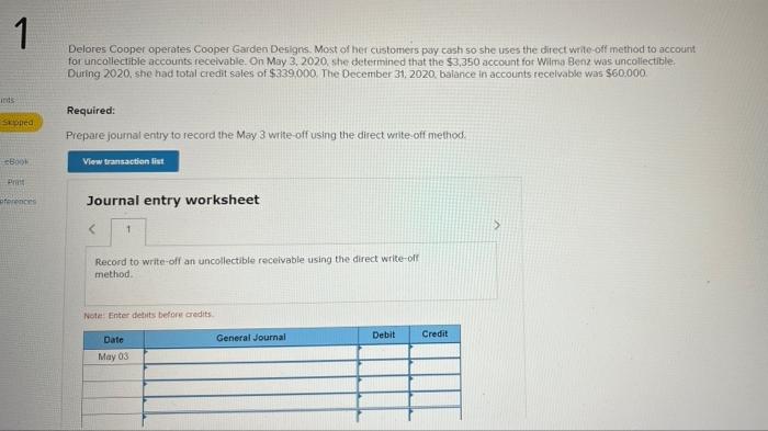 Solved 1 Delores Cooper operates Cooper Garden Designs. Most | Chegg.com
