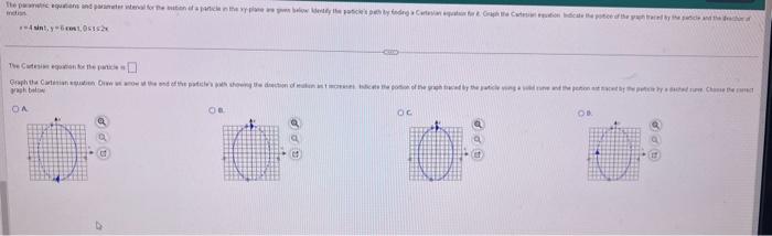 Solved The parametric equations and parameter interval for | Chegg.com