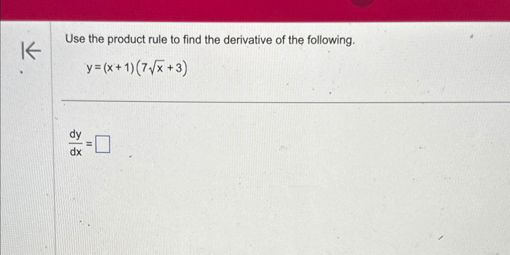 Solved Use the product rule to find the derivative of the | Chegg.com
