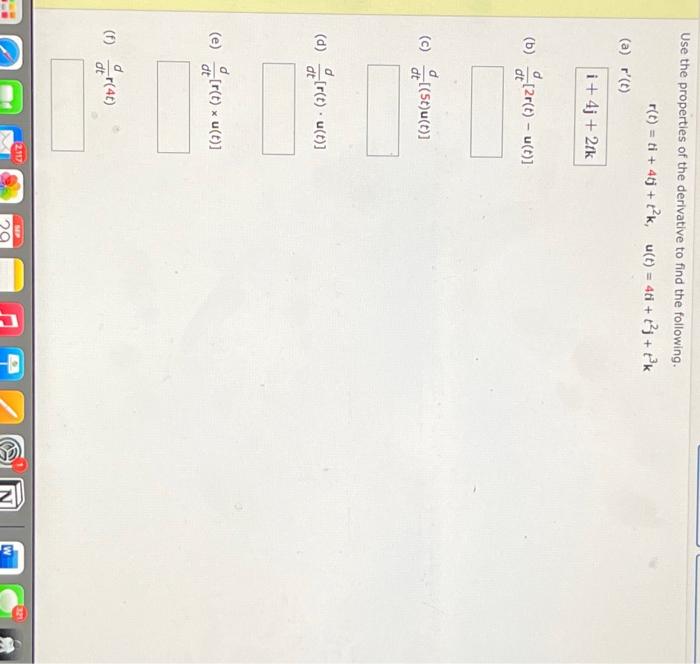 Solved Use the properties of the derivative to find the | Chegg.com