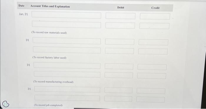 Solved Current Attempt in Progress A job order cost sheet | Chegg.com