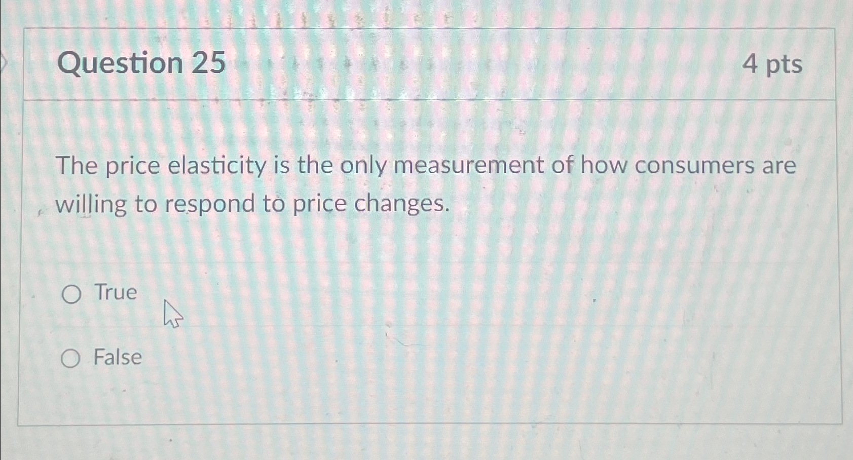 Solved Question 254 ﻿ptsThe price elasticity is the only | Chegg.com