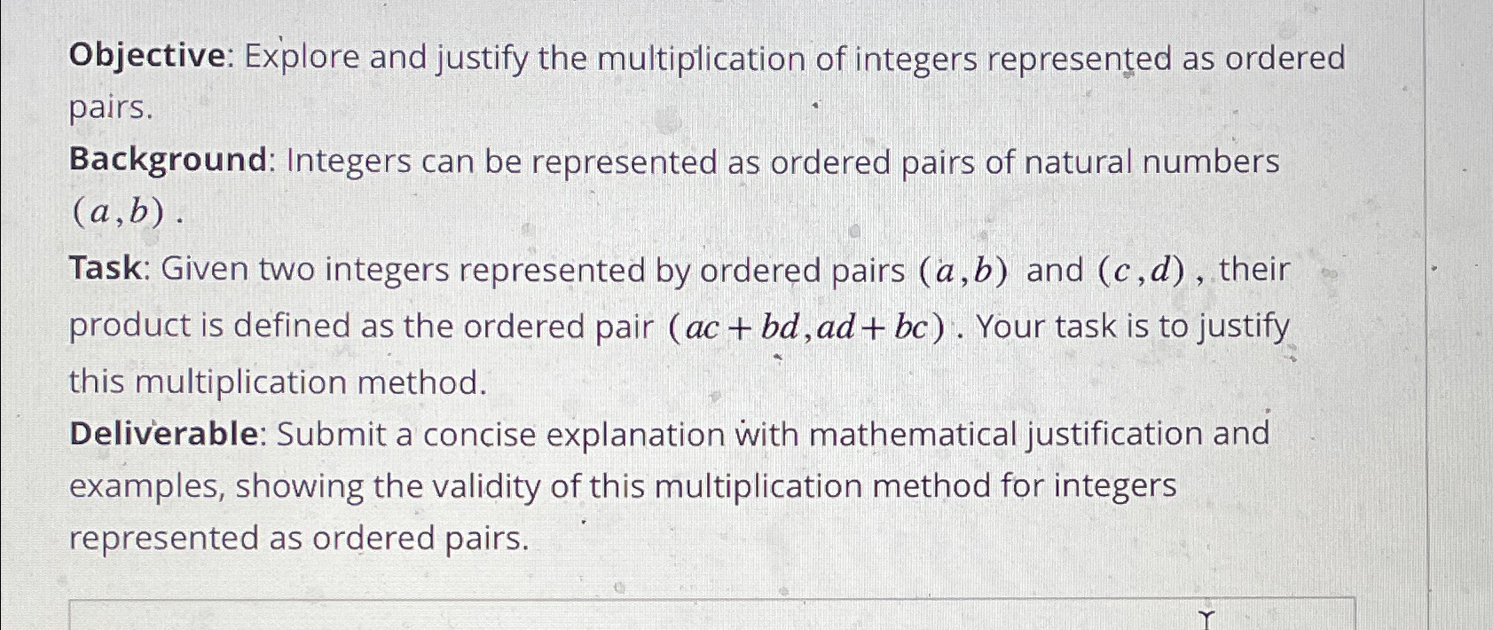 Solved Objective: Explore and justify the multiplication of | Chegg.com