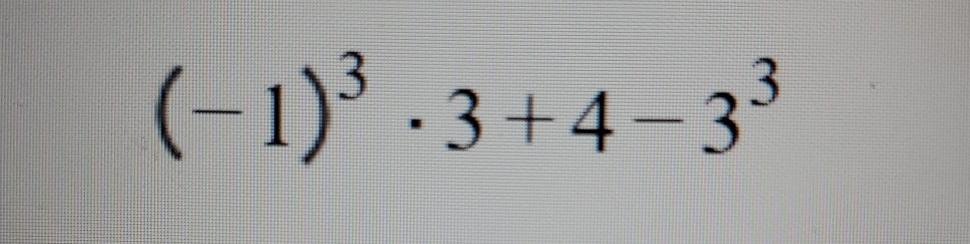 Solved (-1)3*3+4-33 | Chegg.com