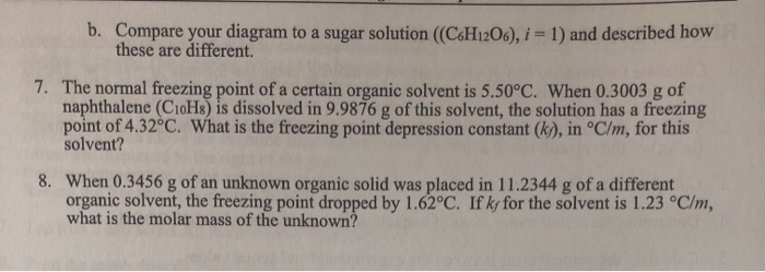Solved 2. Draw a picture of a pure solvent and identify the | Chegg.com