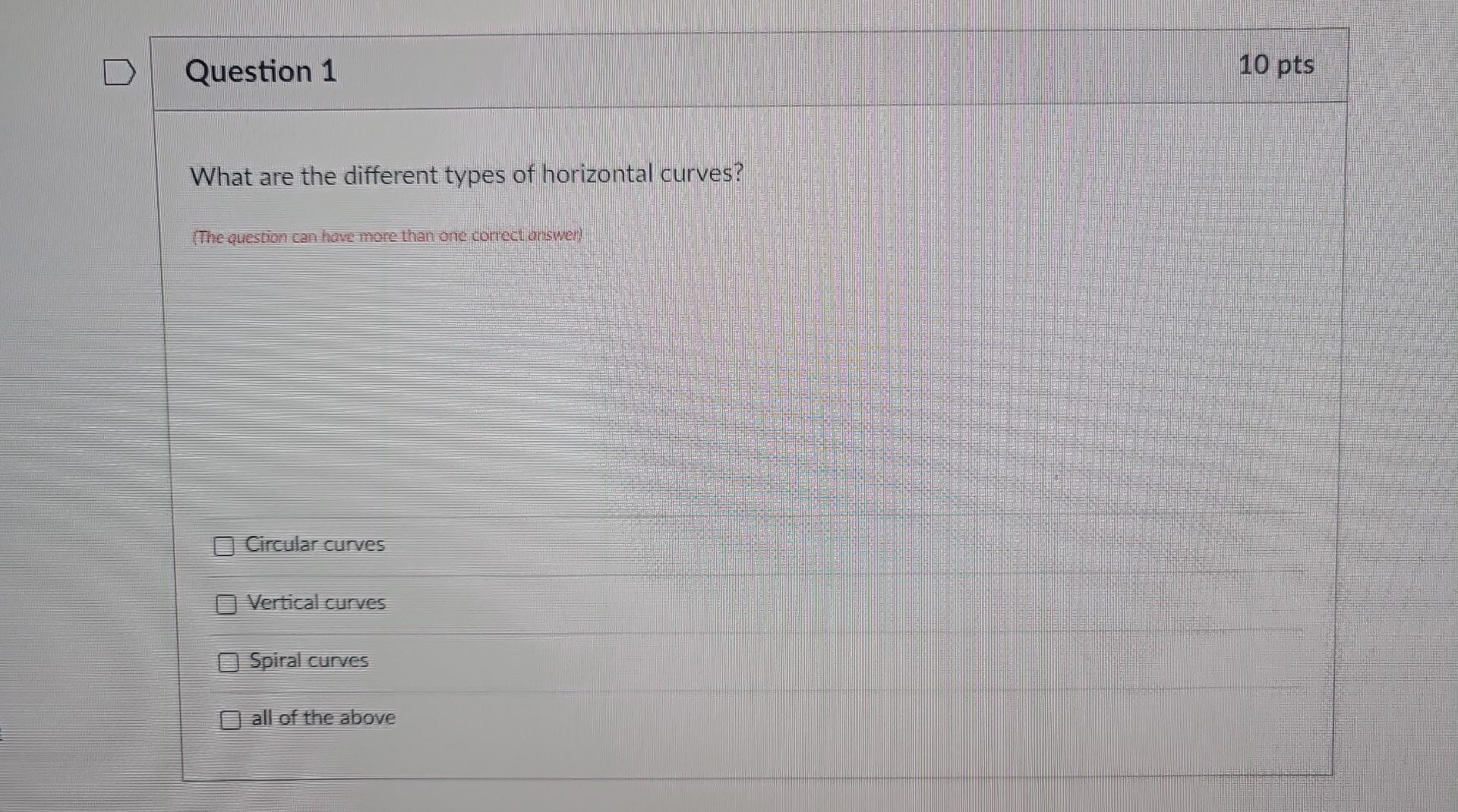 Solved What are the different types of horizontal curves? | Chegg.com