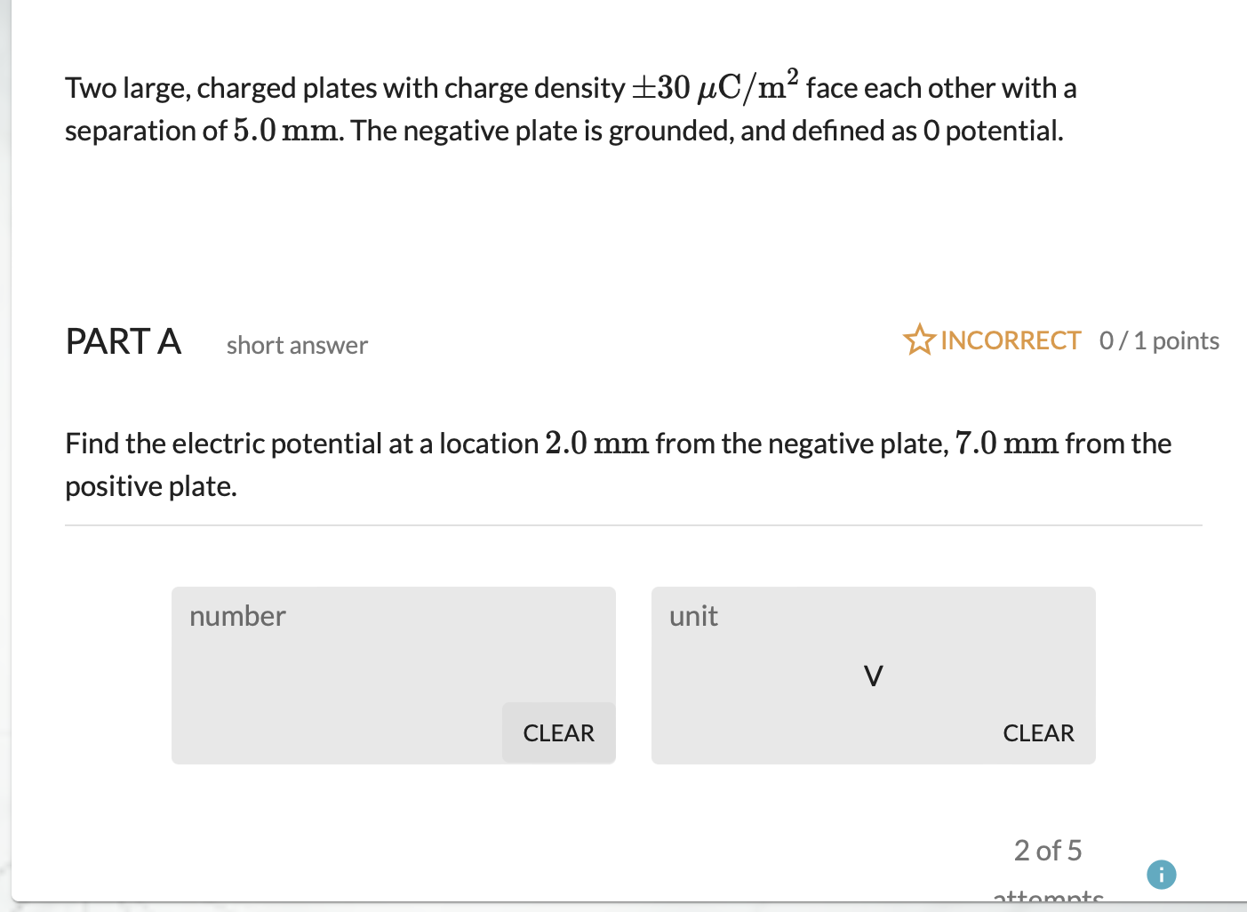 Solved Two large, charged plates with charge density | Chegg.com