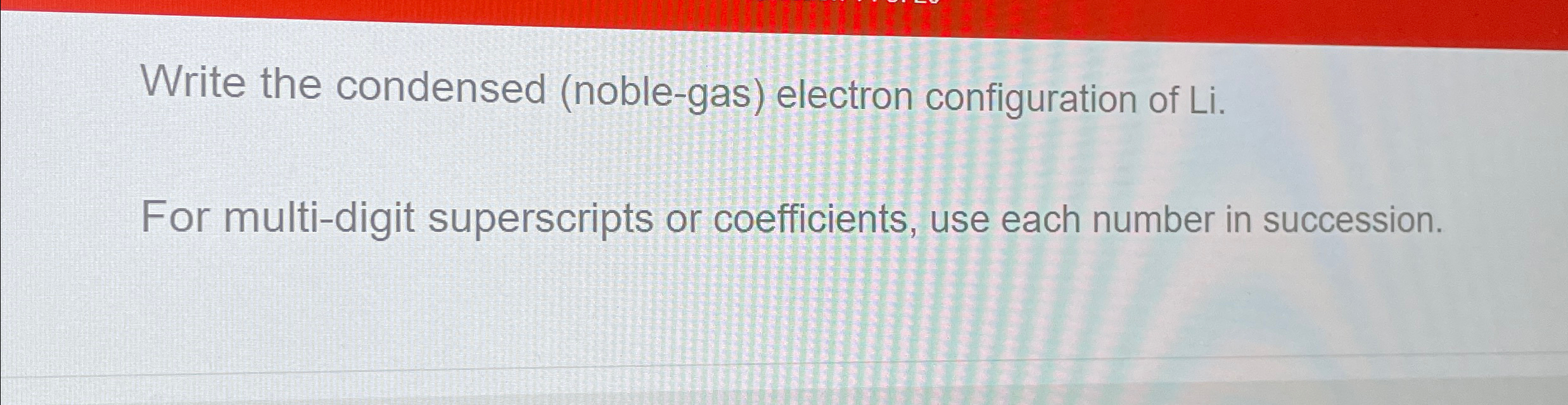 Solved Write the condensed (noble-gas) ﻿electron | Chegg.com