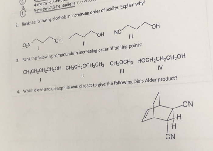 Solved 4-methyl-1,4-heptun 5-methyl-2,3-heptadiene CUWUN 2. | Chegg.com