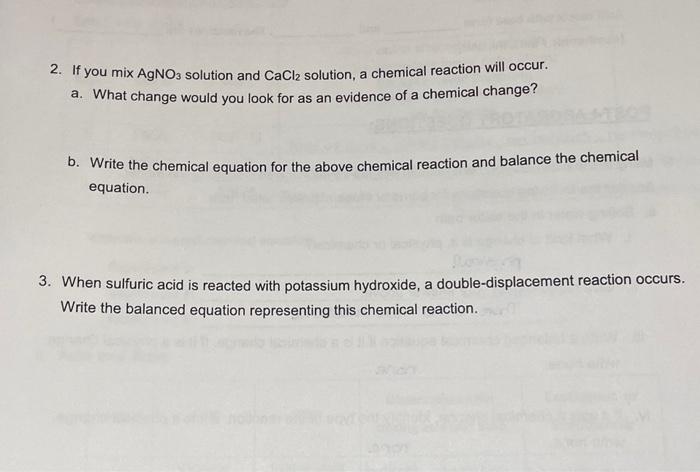 Solved b. Write the chemical equation for the above chemical | Chegg.com Solved b. Write the chemical equation for the above chemical | Chegg.com
