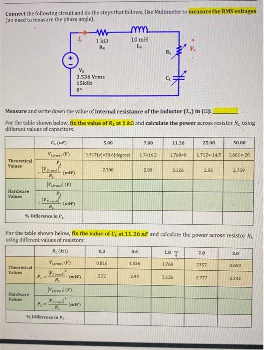 Solved solve 4-5-6 only by the theoretical values that are | Chegg.com