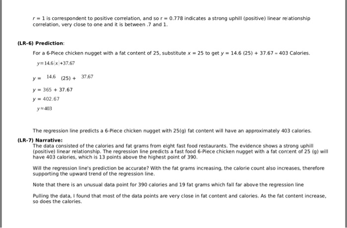 Curve-fitting Project - Linear Model ***CHOOSE A | Chegg.com