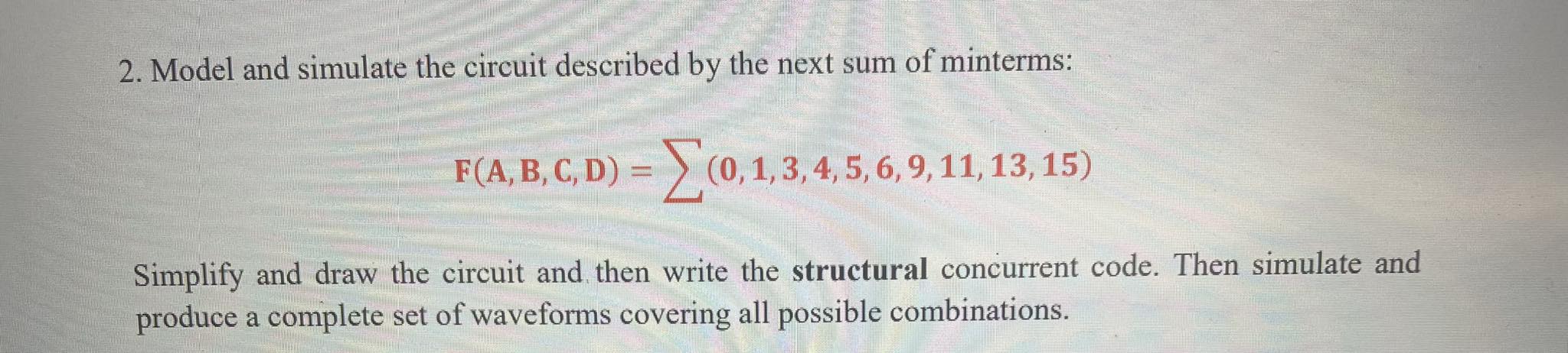 Solved write the structural concurrent code in modelSim(VHDL | Chegg.com