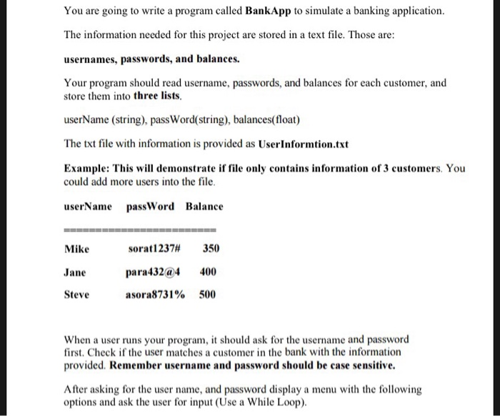 Solved write this program in python3. show the window for | Chegg.com