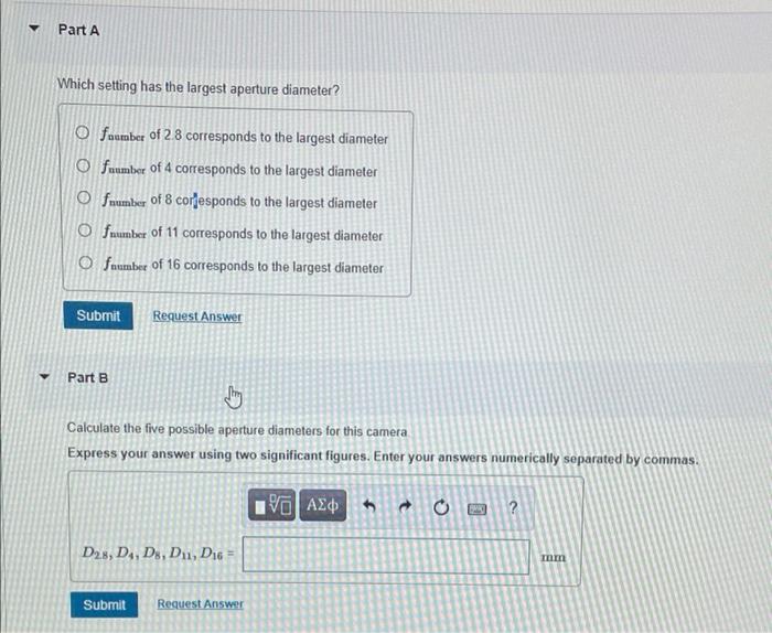 Solved Predict/Calculate Problem 27.9 IP A camera with a | Chegg.com