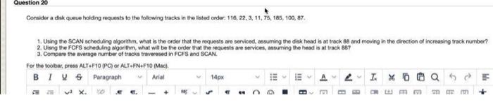 Solved Consider a disk queue holding requests to the | Chegg.com