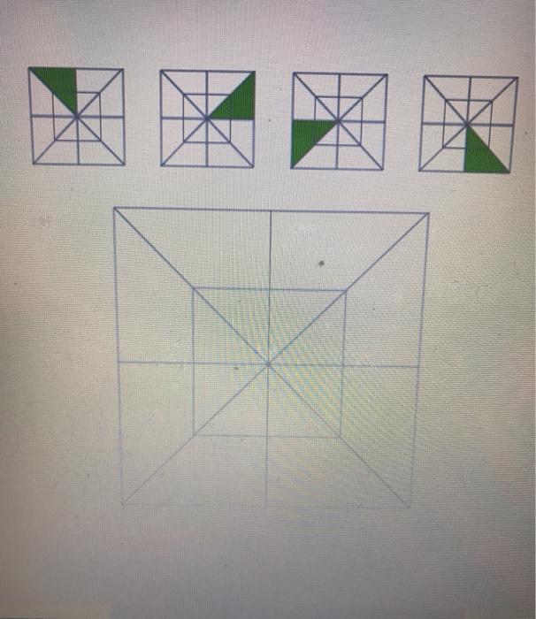 Solved based on the patterns, complete the next shape in the | Chegg.com