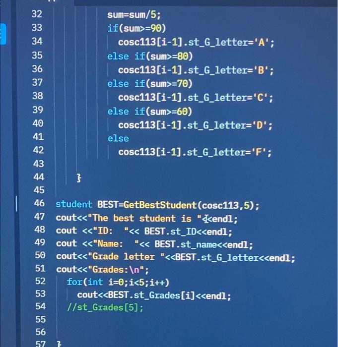Solved 1 2 #include 3 using namespace std; 4 5, struct | Chegg.com