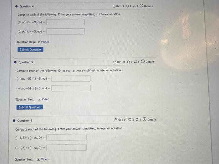 Solved Compute each of the following. Enter your answer | Chegg.com