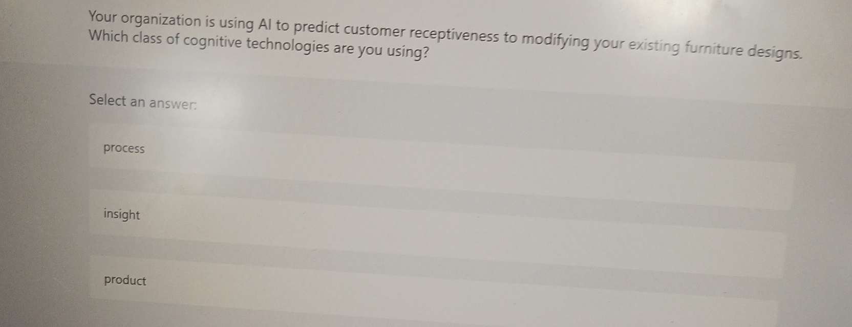 Solved Your organization is using Al to predict customer | Chegg.com