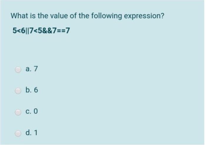 Solved What is the value of the following expression? | Chegg.com