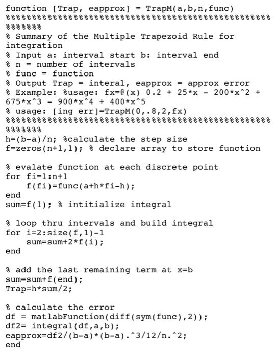 Problem 2 Write a Matlab/Octave function (which is | Chegg.com