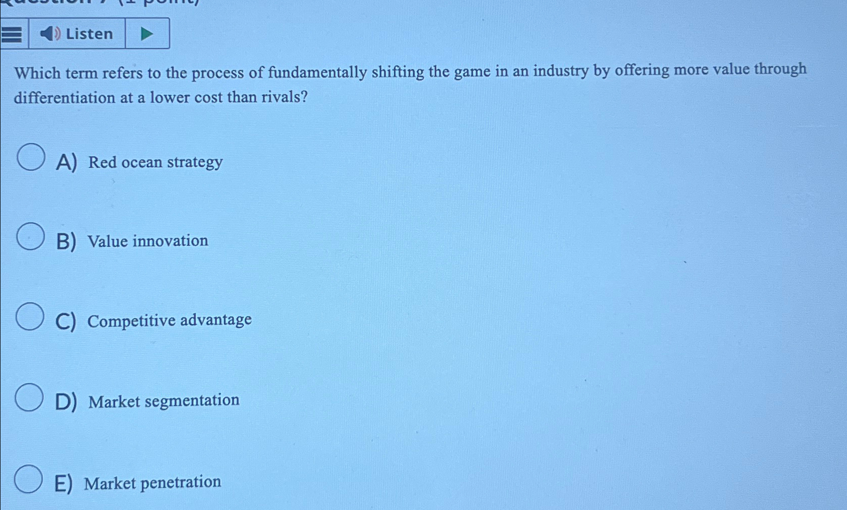 Solved ListenWhich term refers to the process of | Chegg.com