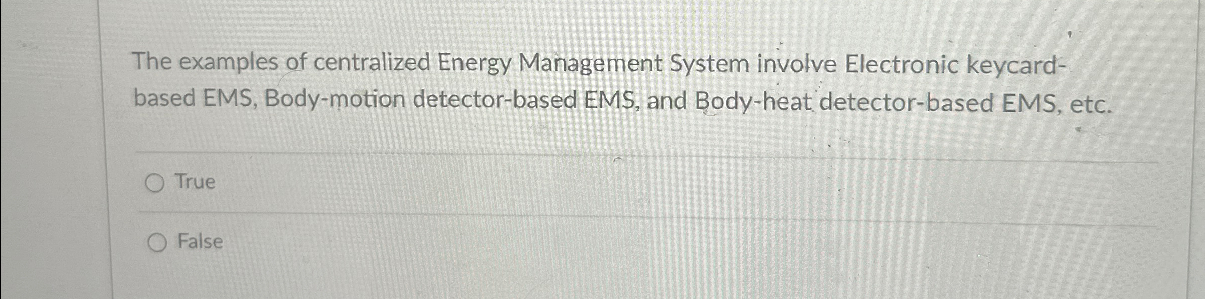 Solved The examples of centralized Energy Management System | Chegg.com