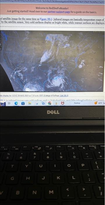 Solved displays a visible image acquired recently on the | Chegg.com