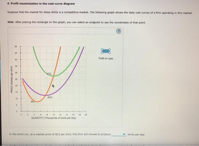 Solved 4. Profit maximization in the cost-curve diagram | Chegg.com