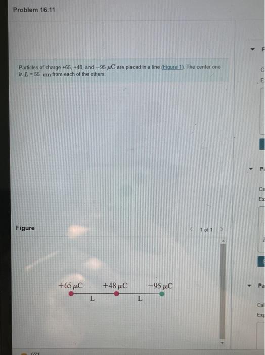 Solved Particles of charge 465,+48, and −95μC are placed in | Chegg.com