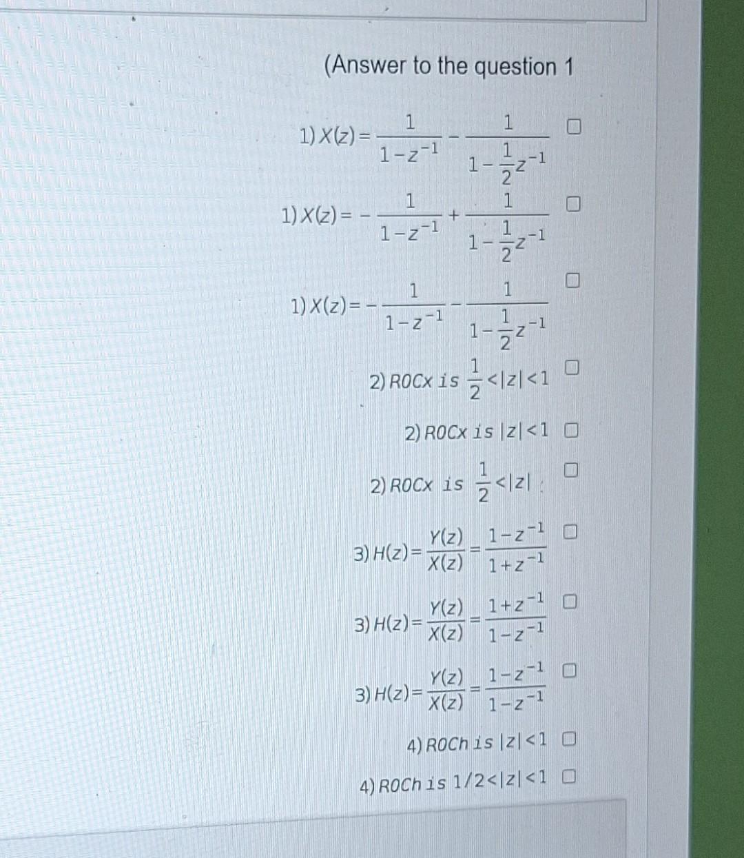 Solved x[n]=U[−n−1]+(1/2)nU[n]: The input to an anticausal | Chegg.com