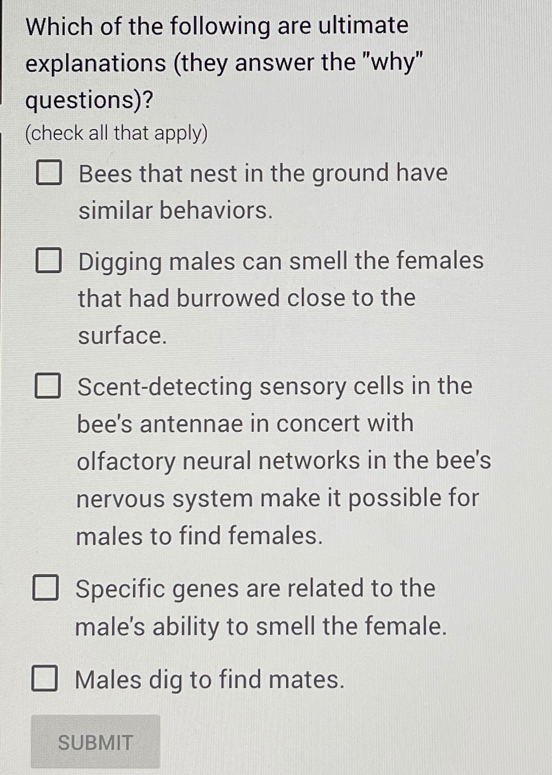 Solved Which of the following are ultimate explanations | Chegg.com