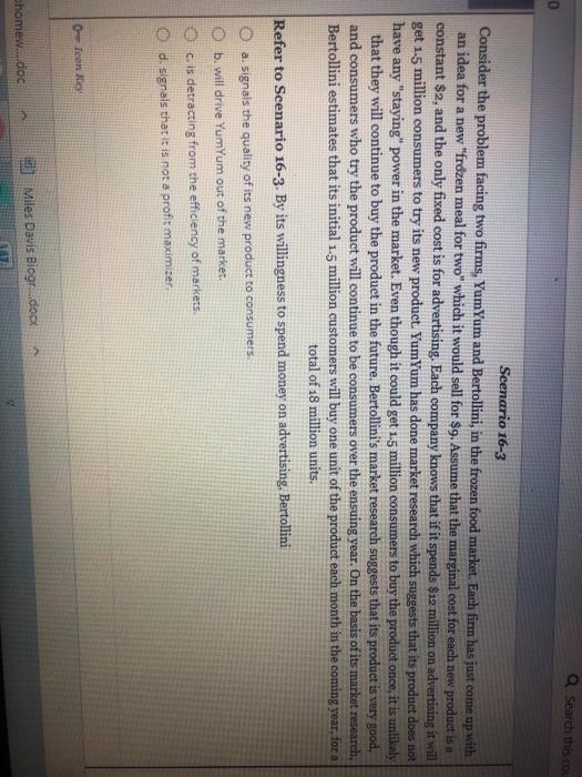 Solved a Search this COL Scenario 16-3 Consider the problem | Chegg.com Solved a Search this COL Scenario 16-3 Consider the problem | Chegg.com