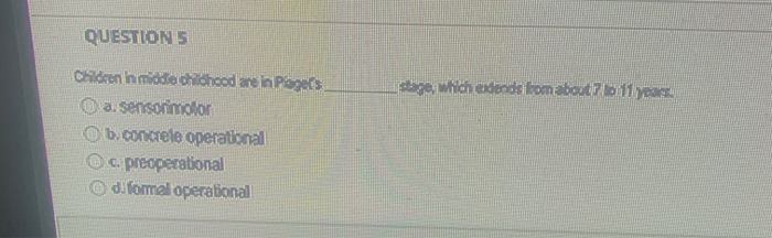 Solved lage, which odends from about 7 to 11 years QUESTIONS | Chegg.com