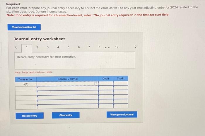 Solved Problem 20-15 (Algo) Correction of errors; six errors | Chegg.com
