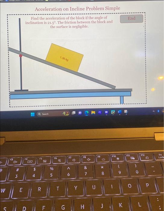 Solved Acceleration on Incline Problem Simple | Chegg.com