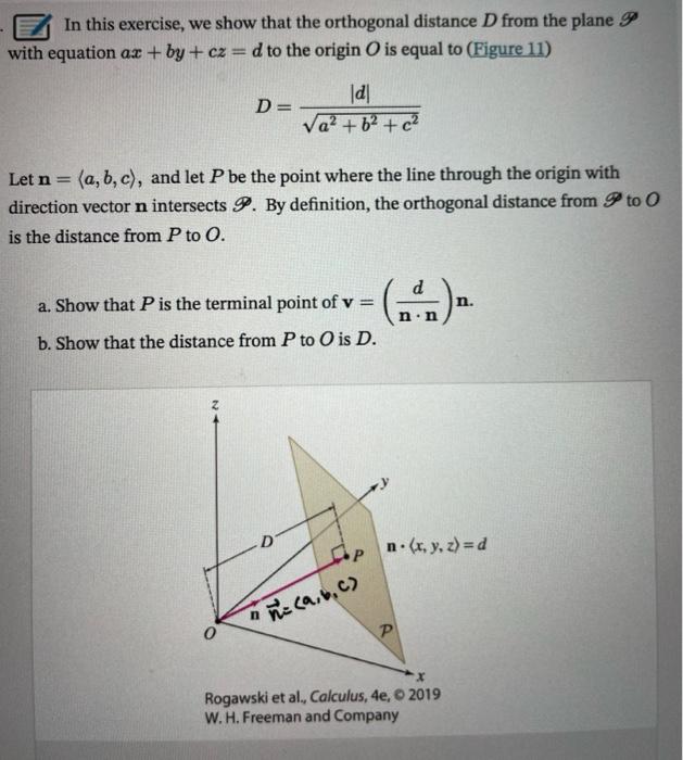 Solved In this exercise, we show that the orthogonal | Chegg.com