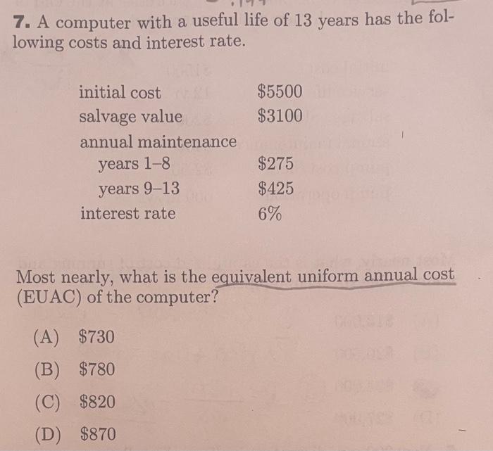 Solved show work neatly and explain formulas use!!make it | Chegg.com